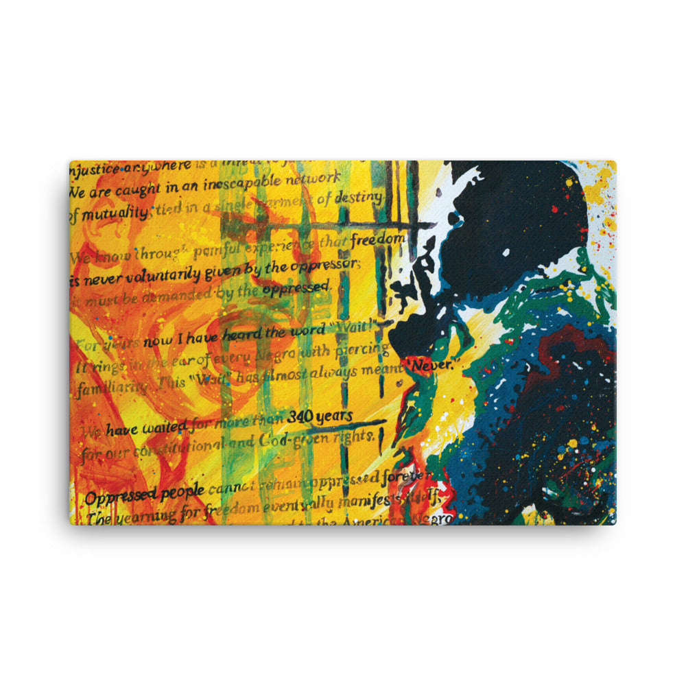 MLK Canvas Print – Heroism Brand